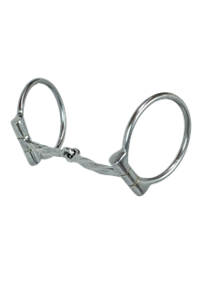 Tyler Chrome Steel D-Ring - Square Twist Snaffle Bit